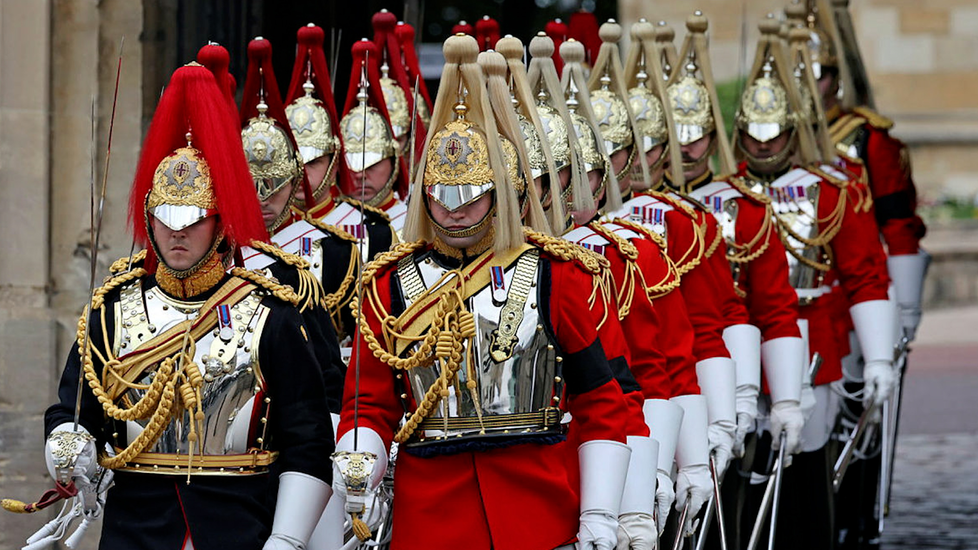 Who are the Household Cavalry and why are they trusted guardians of the monarch?